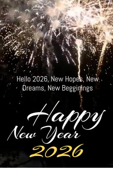 Happy New Year 2026 Template | PosterMyWall