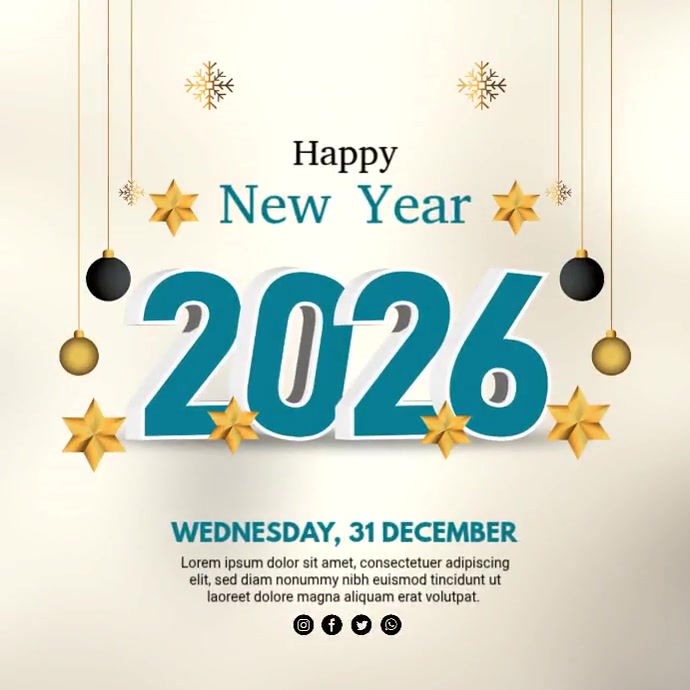 happy new year 2026 Template | PosterMyWall