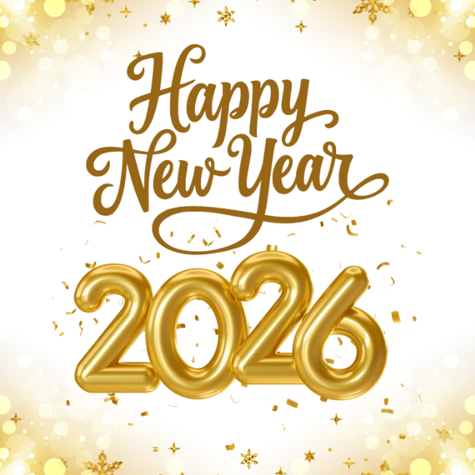 Happy New Year 2026 Instagram Post Banner Template | PosterMyWall