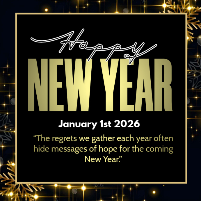 Happy New Year 2026 Instagram Post Template | PosterMyWall