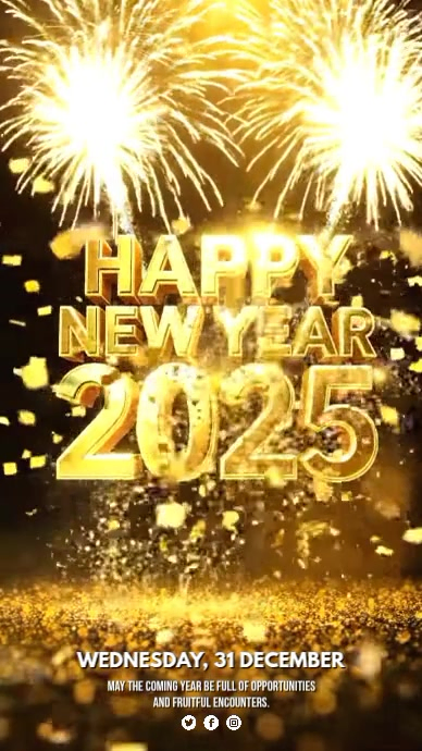 Happy New Year 2026 Instagram Story Template | PosterMyWall