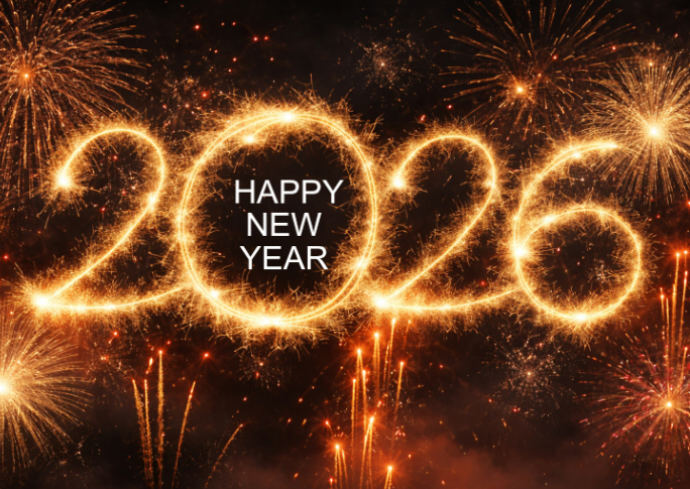 Happy New Year 2026 Postcard Template | PosterMyWall