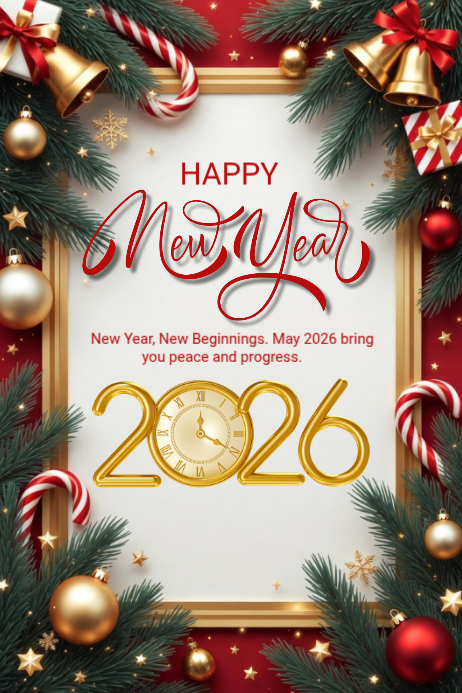 Happy New Year 2026. Templat | PosterMyWall