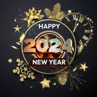 New Year Wishing Ad Template | PosterMyWall