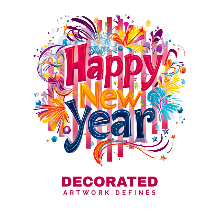 Happy New Year Art Logo Template | PosterMyWall