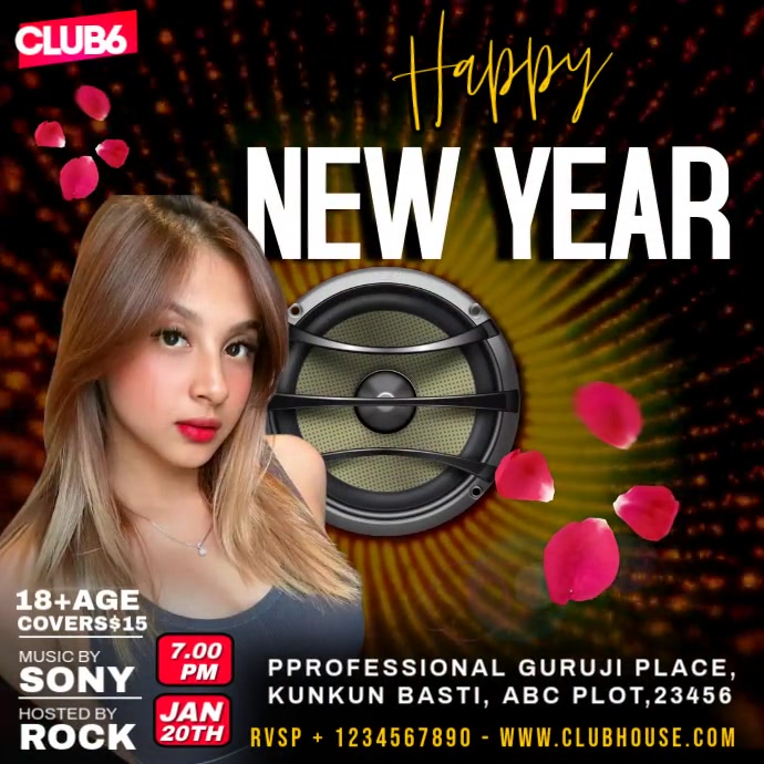 happy new year bar ads Template | PosterMyWall