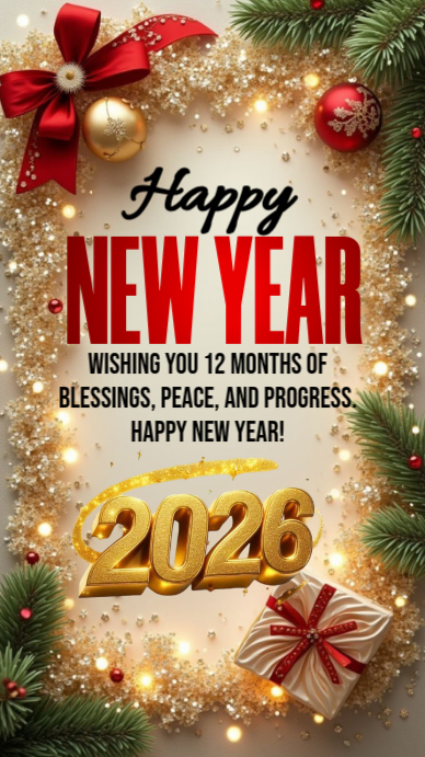 happy new year card Template | PosterMyWall