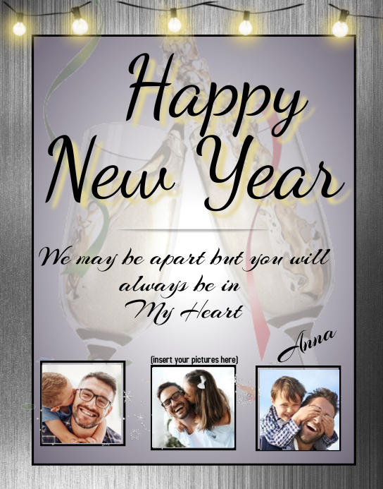 Happy New Year Card Template | PosterMyWall