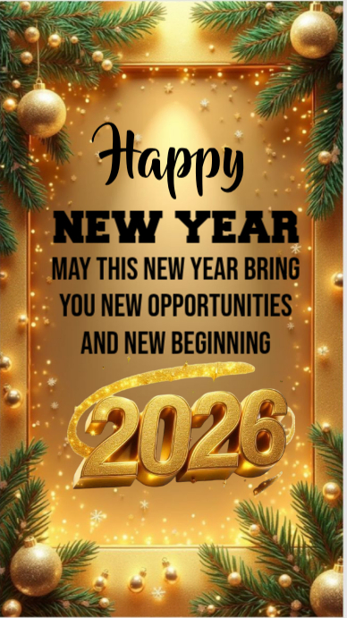 happy new year card Template | PosterMyWall