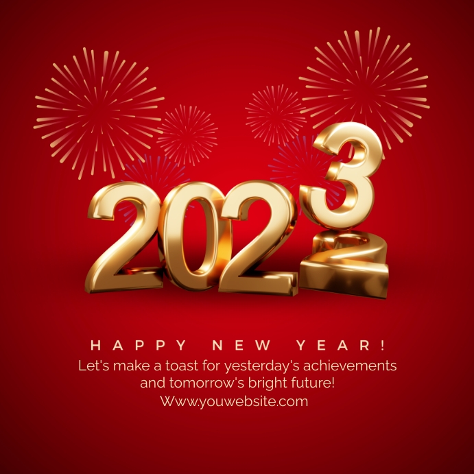 Happy New Year Cards Template | PosterMyWall