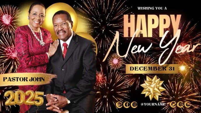Copy of Happy New Year Church banner | PosterMyWall
