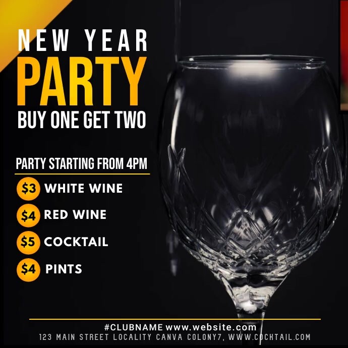 happy new year club Template | PosterMyWall