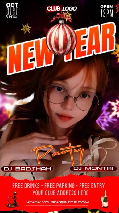 happy new year club Template | PosterMyWall