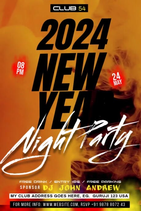 Copy of happy new year club | PosterMyWall