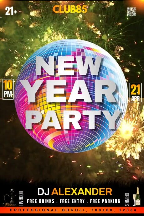 happy new year club Template | PosterMyWall