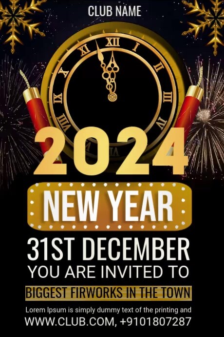 happy new year club Template | PosterMyWall