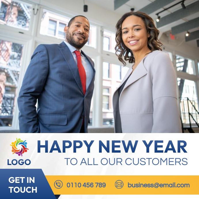 Happy new year corporate business flyer Template | PosterMyWall