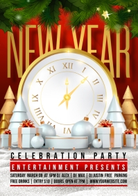 New Year Party invitation poster template | PosterMyWall