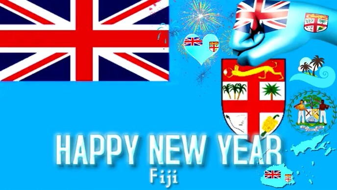 HAPPY NEW YEAR FIJI Template | PosterMyWall