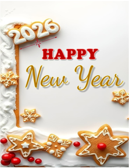 Happy New Year Flyer 2026 Template | PosterMyWall