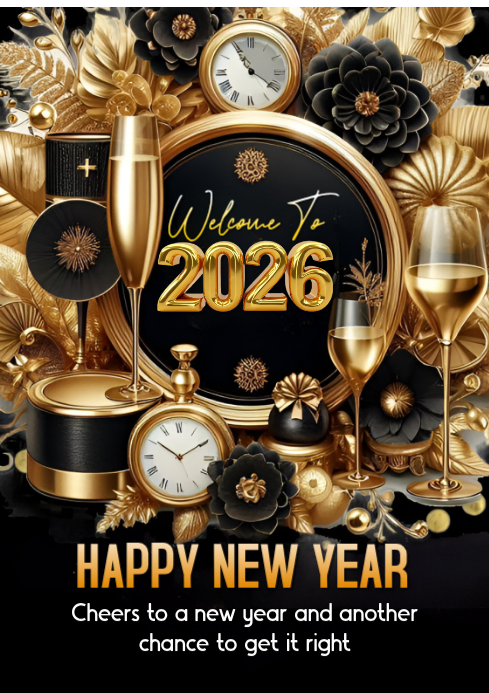 Happy New Year Flyer Template | PosterMyWall