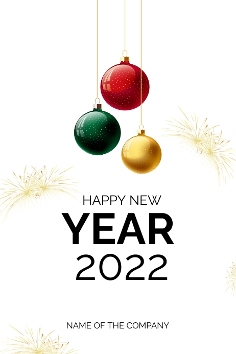 Plantilla de Feliz año Nuevo Flyer | PosterMyWall