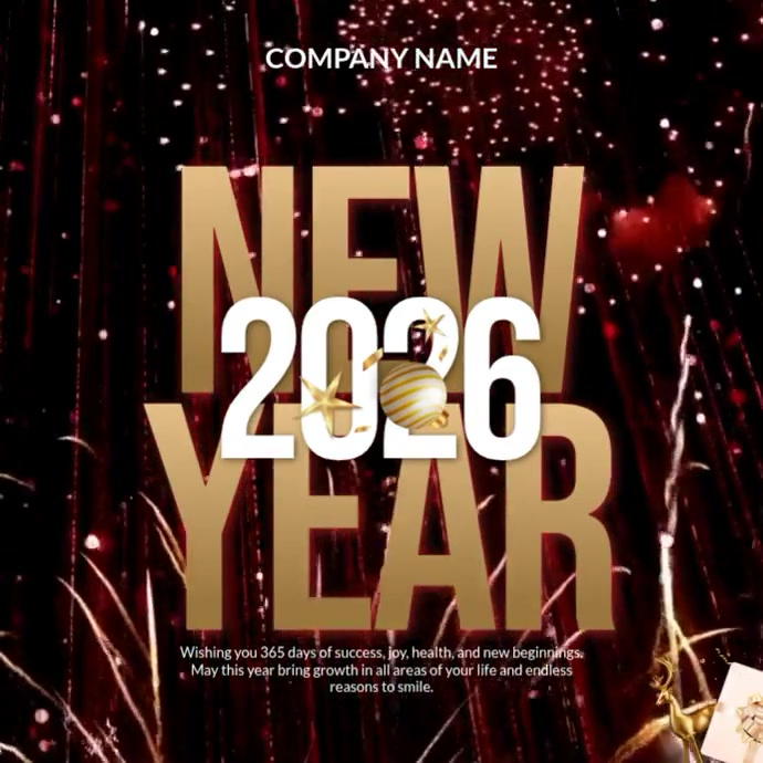 Happy new year flyer design template | PosterMyWall