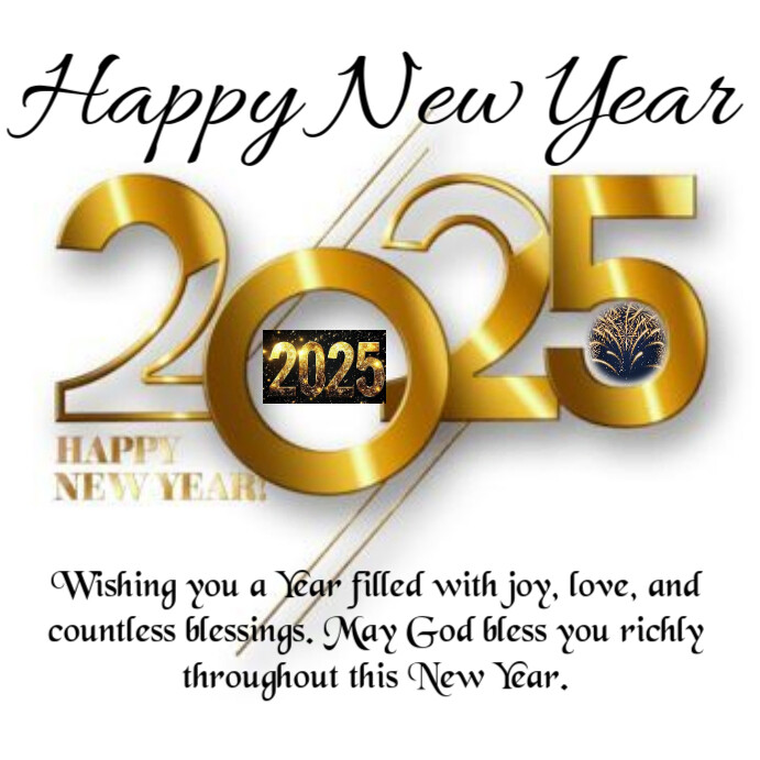 Happy new year greetings Template | PosterMyWall