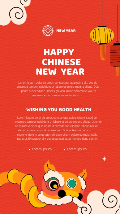 Happy New Year Greetings Template | PosterMyWall