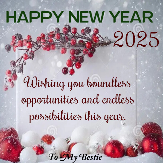 Happy new year greetings Template | PosterMyWall