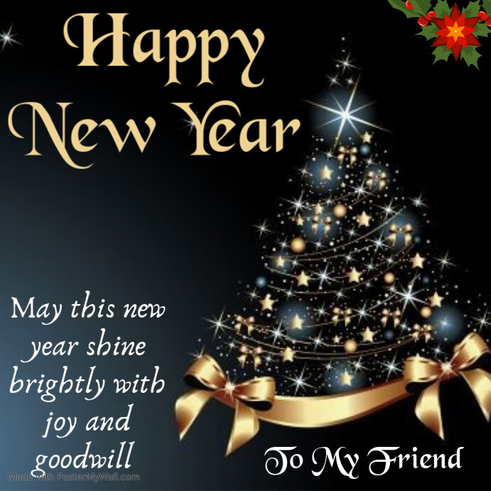 Happy new year greetings Template | PosterMyWall