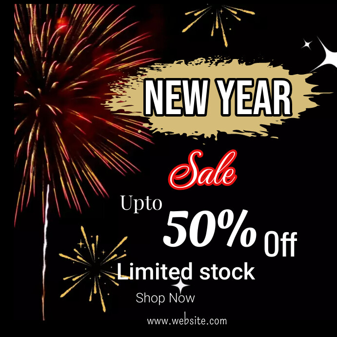 Happy new year instagram post Template | PosterMyWall