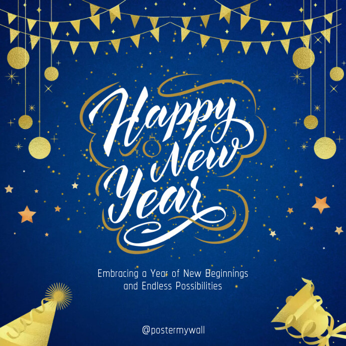 Happy New Year Instagram Post Template | PosterMyWall