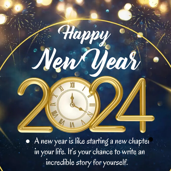 Happy New Year Instagram post Template | PosterMyWall