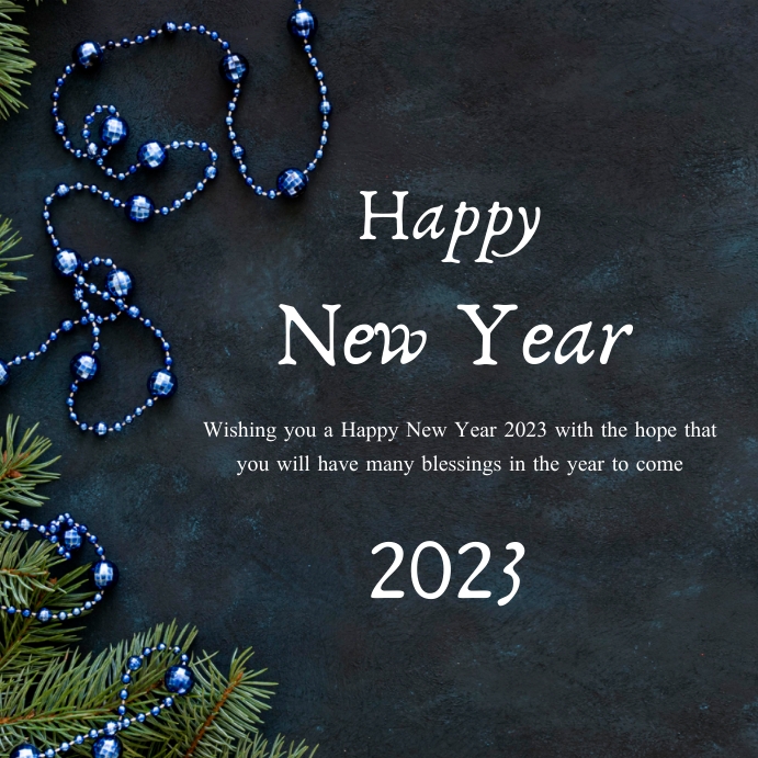 Happy New Year Instagram Post. Template | PosterMyWall