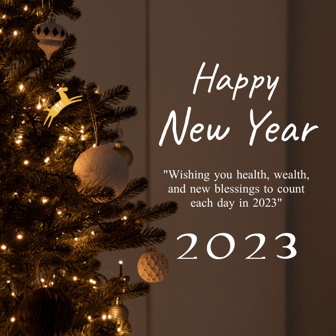 Happy New Year Instagram Post. Template | PosterMyWall