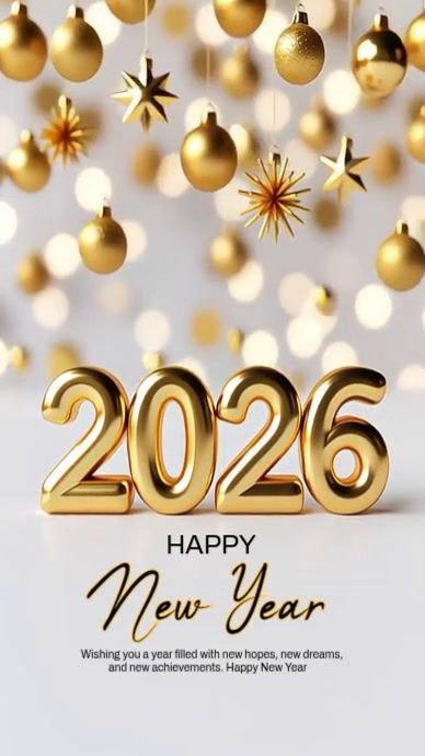Happy New Year Instagram Story 2026. Template | PosterMyWall