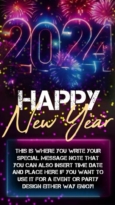 happy new year instagram story post Template | PosterMyWall