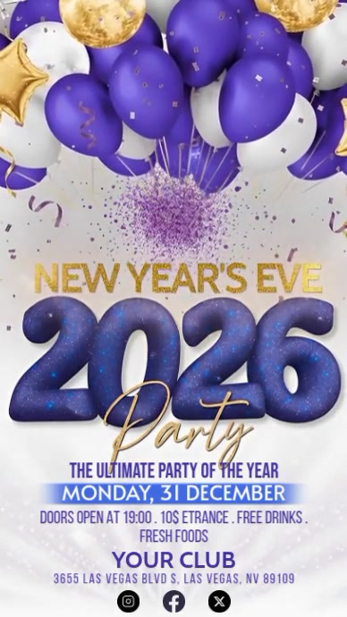 Happy New Year Instagram Story Template | PosterMyWall