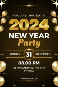 HAPPY NEW YEAR POSTER TEMPLATE | PosterMyWall