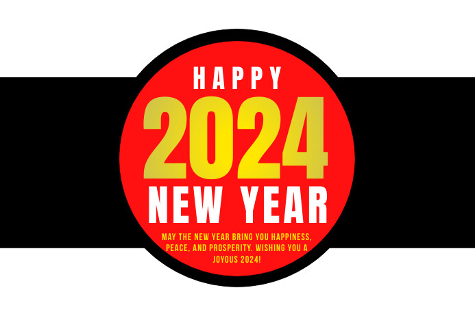 happy new year label design Template | PosterMyWall