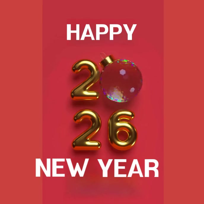 Happy New Year Logo 2026 Template | PosterMyWall