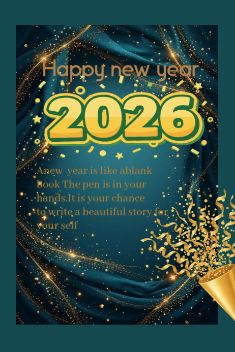 Happy new year motivational poster Template | PosterMyWall