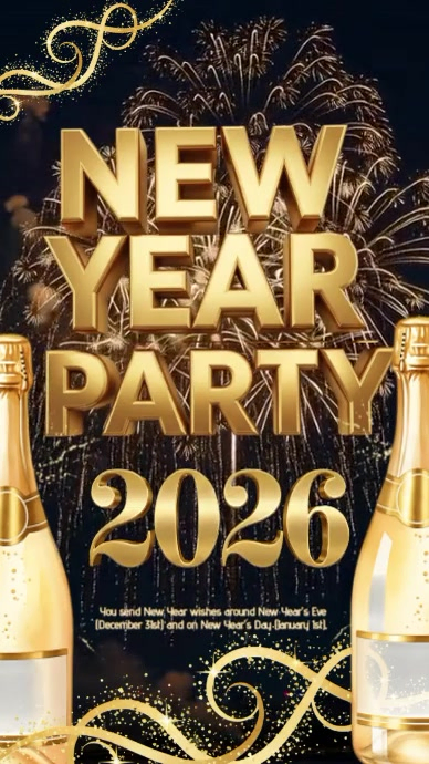 Happy New Year Night Countdown Template | PosterMyWall