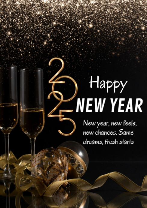 Happy New Year Online Greeting Card 2024 Template | PosterMyWall