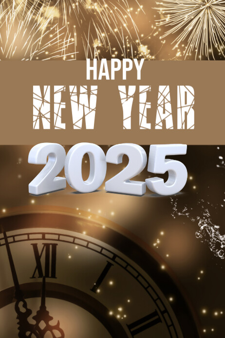 Happy New Year Online Greeting Card 2024 Template | PosterMyWall