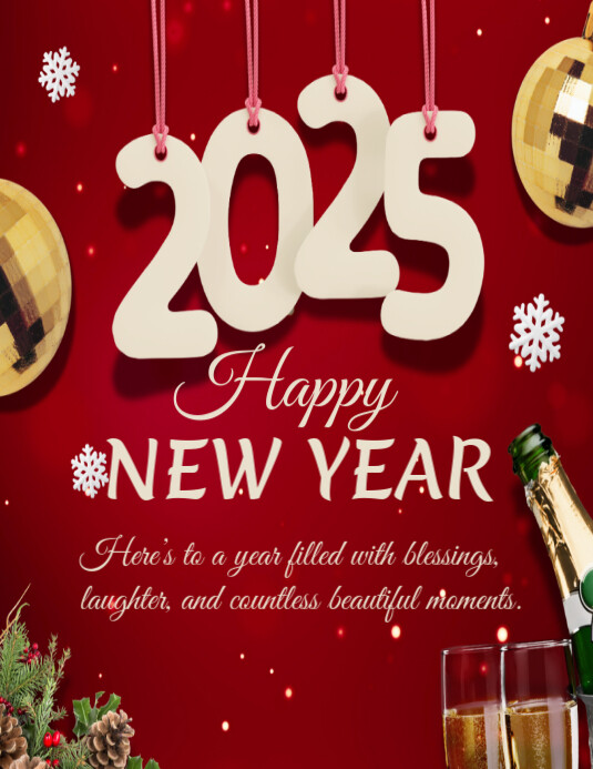 Happy New Year Online Greeting Card Template | PosterMyWall