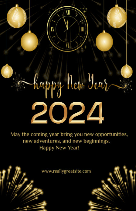 Happy New Year Online Greeting Card Template | PosterMyWall