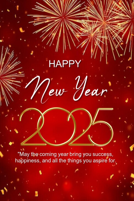 Happy New Year Online Greeting Card Template | PosterMyWall