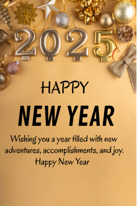 Happy New Year Online Greeting Card Template | PosterMyWall